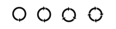 premium vector reload icon repeat symbol reset signs 1 2 3 4 arrow