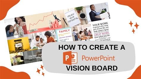 Vision Board Powerpoint Template The Slide Contained 16 9 And 4 3 Format