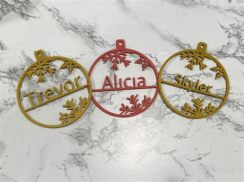 3d Printed Name Ornament Tg Creative
