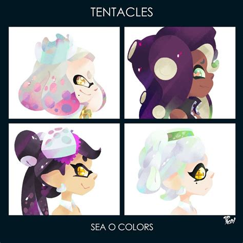 Tentacles Sea O Colors Splatoon Splatoon Nintendo Splatoon