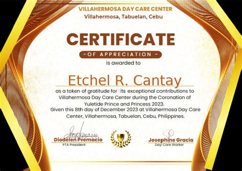 Certificate Brgy Pdf
