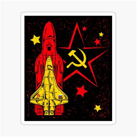 Russian Buran Space Program Cccp 2613 Sticker For Sale By Rare Militia Redbubble