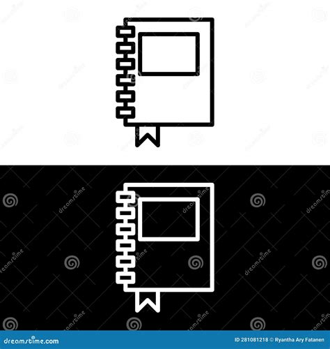 Note Book Outline Icon Linear Style Sign For Mobile Concept And Web Design Diary Simple Line