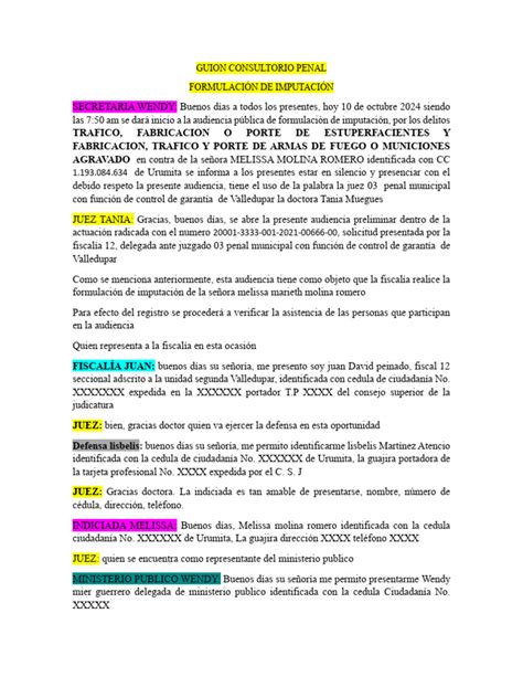 Guion De Consultorio Penal 1 2 Pdf Cannabis Droga Castigos