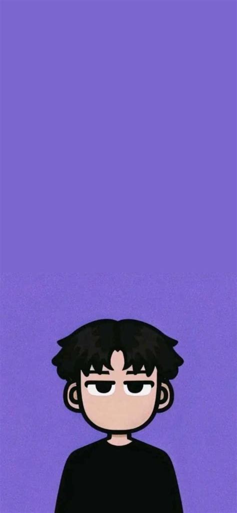 Download Cartoon Character Purple Background Wallpaper