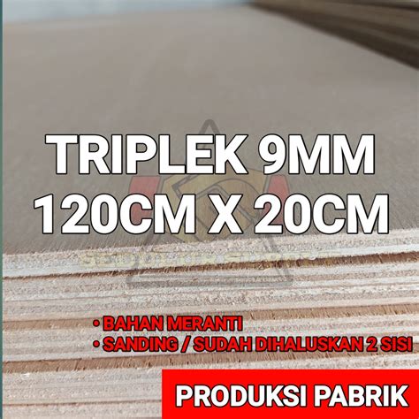 Jual Papan Kayu Triplek Multiplek Full 9mm Meranti Uty Ukuran 20 X