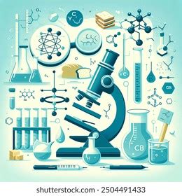 Design Background Presentation Laboratory Work Determination AI Generated Image