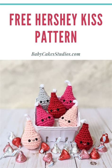 Free Pattern Beginner Crochet Hershey Kisses Valentines Crochet