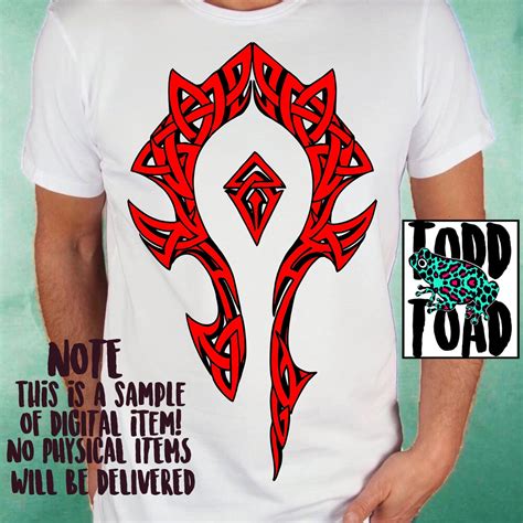 World Of Warcraft Svg Horde Svg Png Eps  Pdf Cricut Etsy