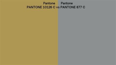 Pantone 10126 C Vs Pantone 877 C Side By Side Comparison