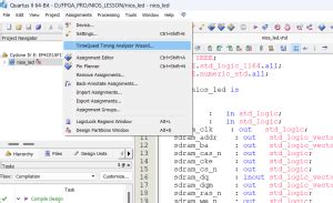 教程 quartus ii内部FPGA工程时序约束 MCU起航