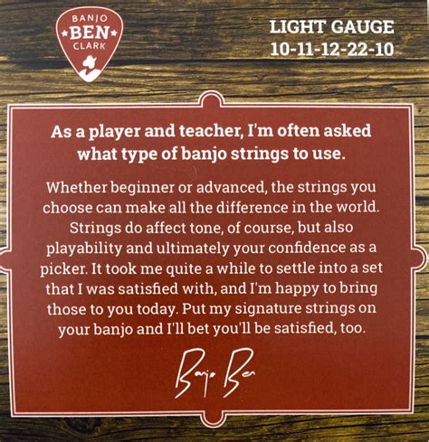 Strings Banjo Ben S General Store