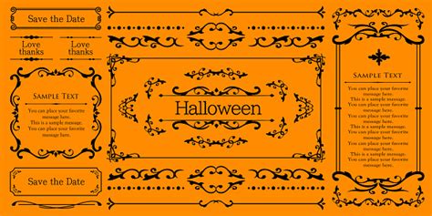 Bahan Bingkai Halloween Oktober Dekorasi Antik Pola Vintage Tanaman Ivy