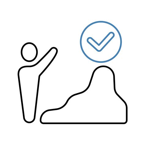 Achieved Concept Line Icon Simple Element Illustration Achieved