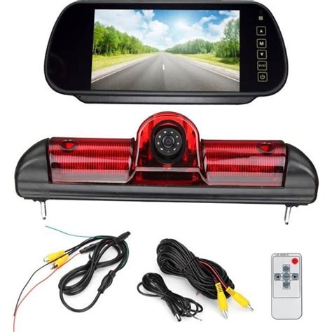 TEMPSA Kit LED Caméra de Recul Voiture Etanche 7 pouces TFT LCD