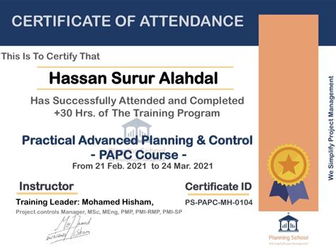 Hassan Alahdal On Linkedin Thanks Engineer Mohamed Hisham Msc Pmp