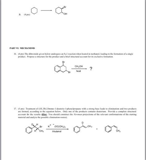 Solved The Dibromide Given Below Undergoes An Sn 1 Reaction