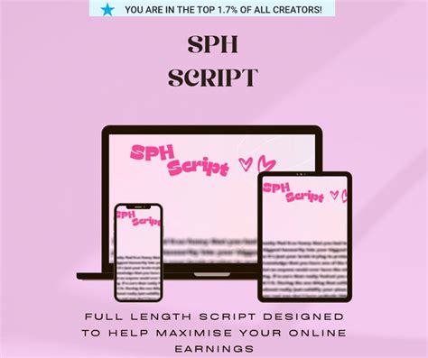 SPH SCRIPT Adult Content Onlyfans Content Loyalfans Script Fansly Content Humiliation