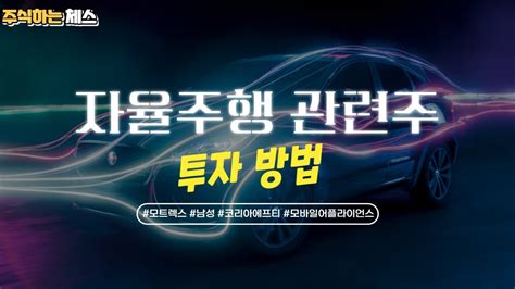 자율주행섹터 주식 투자 방법 및 주가 전망 Youtube