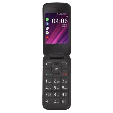 Buy Alcatel My Flip 2 Prepaid Flip Cell Phone 2mp Camera Walmart