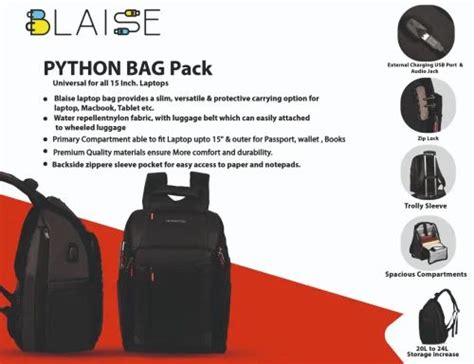 customized python laptop bag pack in chennai at ₹ 450 piece computer