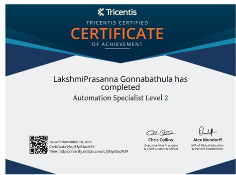 Lakshmi Prasanna On Linkedin Im Happy To Share That Ive Obtained A