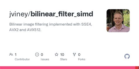 Github Jviney Bilinear Filter Simd Bilinear Image Filtering