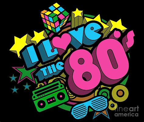 I Love The 80s Retro Eighties Pop Culture Painting By Matilda Mark Pixels