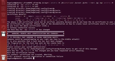 FreeRDP RD Gateway Client For Linux Ifconfig Dk