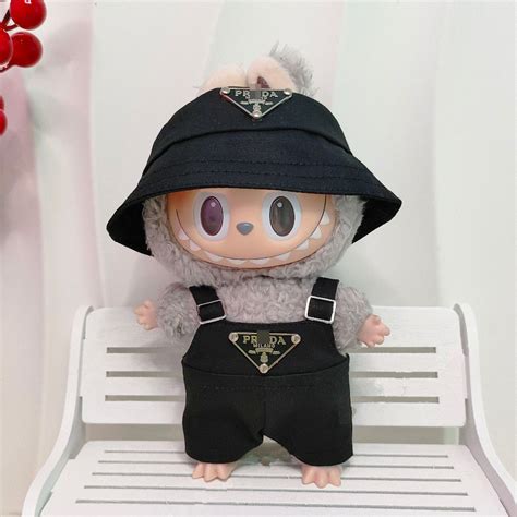 15cm 17cm Labubu V1 V2 Clothes Rompers Pants Hat Macaron Doll