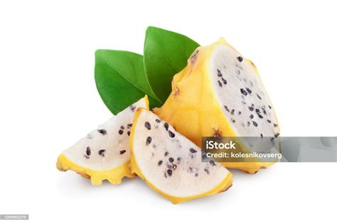 잘 익은 드래곤 과일 피타야 또는 피타 하야 노란색 흰색 배경에 고립 과일 건강 한 개념 0명에 대한 스톡 사진 및 기타 이미지 Istock