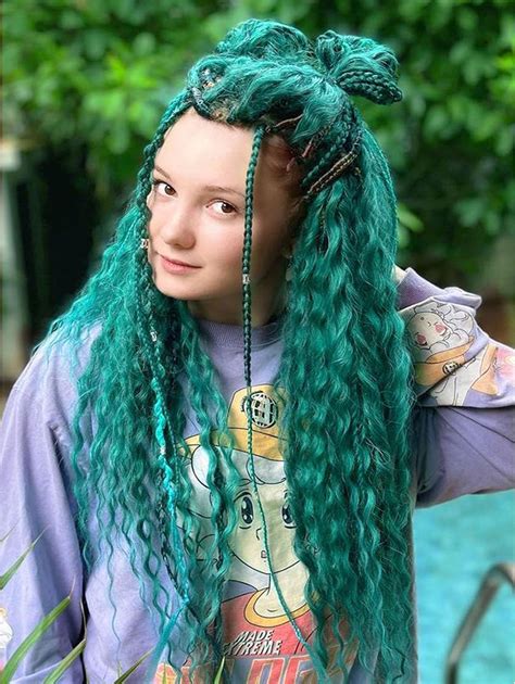 24 Se Wavy Dreadlocks Synthetic Dreadlock Extension With Curly End