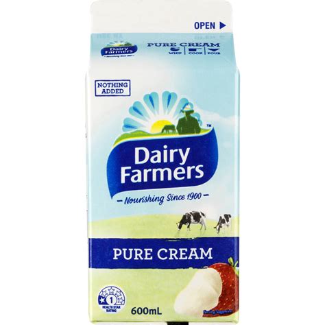 Dairy Farmers Pure Cream 600ml | Woolworths