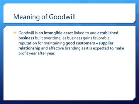 Valuation Of Goodwill PPTX Mergers And Acquisitions Business Banking Finance