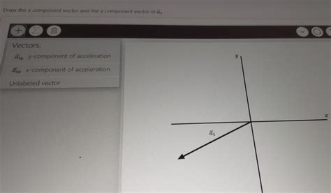 Solved Draw The X Component Vector Of 1 M Vectors Ir X