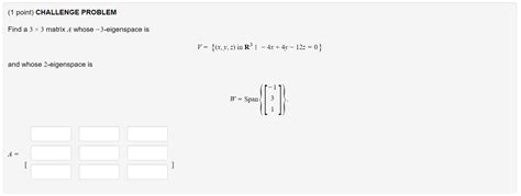 Solved 1 Point Suppose 1 2 C1 25 2 D 0 If A