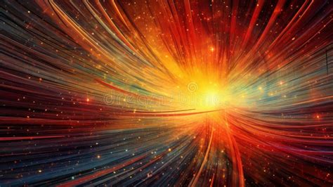High Energy Particles Explosion Star Explosion With Particles Star