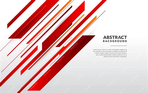 Diseño De Fondo Abstracto Moderno Rojo Vector Premium