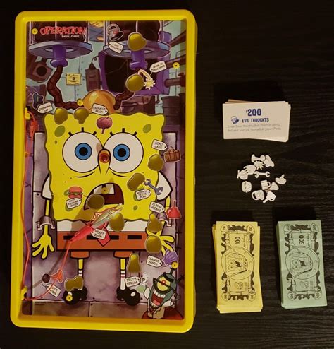 Operation Game Board Pieces