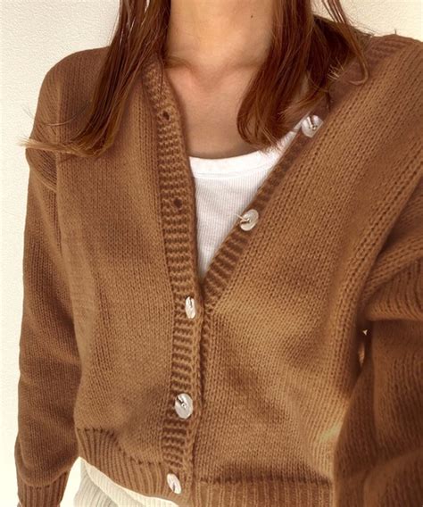 Ulysses（ユリシス）の「ショート丈ルーズニットカーディガン（カーディガンボレロ）」 Wear