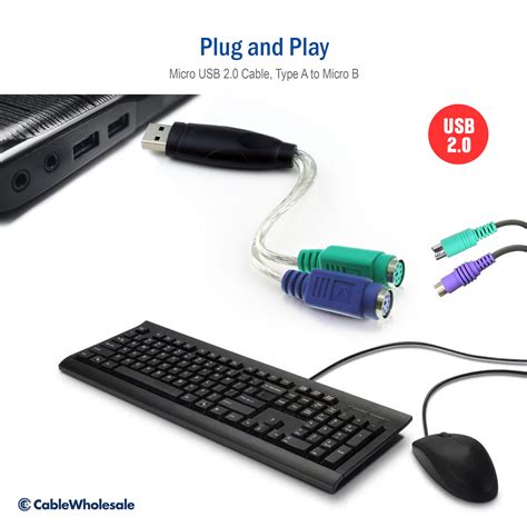Active PS 2 To USB Adapter Keyboard Mouse