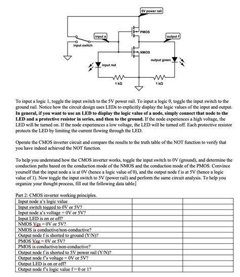 Solved To Input A Logic Toggle The Input Switch To The Chegg