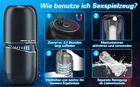 Elektrischer Masturbator Sexspielzeug Mit 10 Vibrationsmodi