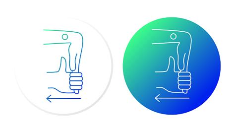 손목 터널 증후군 두 개의 아이콘 팔을 스트레칭 자신을 향해 개념에 대한 스톡 벡터 아트 및 기타 이미지 개념 개념과 주제