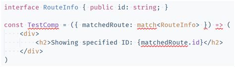 Reactjs What To Declare React Router Argument As In Typescript