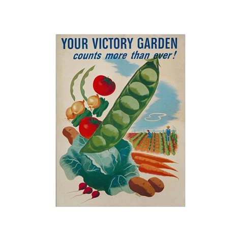 Vintage Print Your Victory Garden Counts More Than Ever Etsy