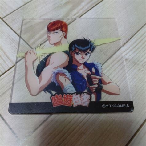幽遊白書 アクリルコースター 浦飯幽助and桑原和真 セリア メルカリ
