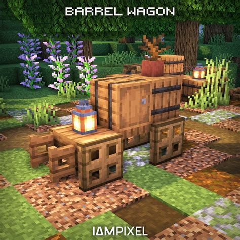Minecraft Barrel Wagon For Daily Builds