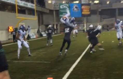 Bothell High School Qb Executes Front Flip Touchdown In 4a State