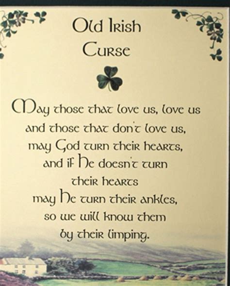 Irish Blessing Quote With Shamrocks